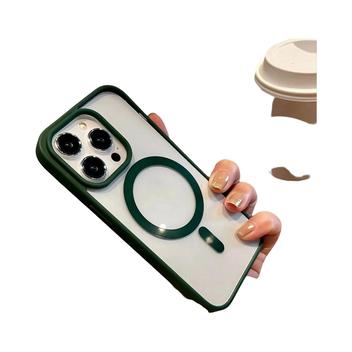 Capa Magnética MagSafe de Luxo para iPhone 16/15/14/13/12/11 - Carregamento Sem Fio - Capinha de ...