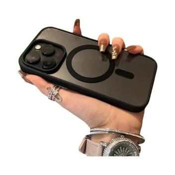 Capa Magnética MagSafe de Luxo para iPhone 16/15/14/13/12/11 - Carregamento Sem Fio - Capinha de ...