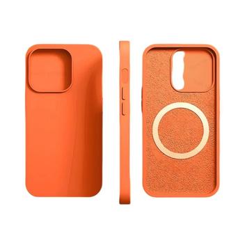 Capa MagSafe de Silicone Líquido para iPhone 15/14/13/12/11 - Carregamento Sem Fio - Capinha de ...