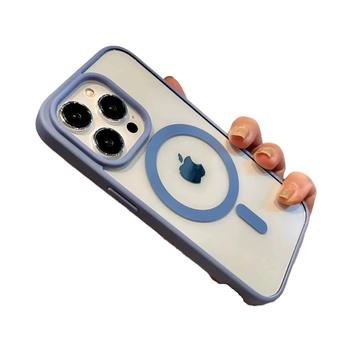 Capa MagSafe Transparente para iPhone 15/14/13/12/11 - Carregamento Sem Fio e à Prova de Choques ...