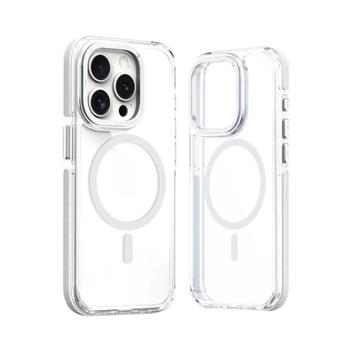 Capa MagSafe Transparente para iPhone 15/14/13/12 Pro Max - Carregamento Sem Fio e à Prova de ...