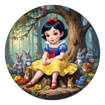 Capa Mini Painel 50cm Veste Facil Decoração delicada Princesa Da Neve ...