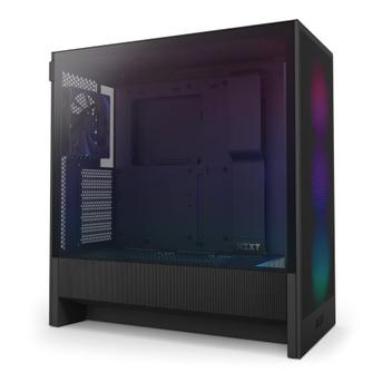 Capa para jogos para PC NZXT H5 Flow RGB 2024 ATX Mid-Tower preta ...