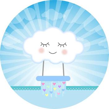 Capa para Painel Redondo Nuvem Tecido Sublimado Veste Fácil 1,50mx1,50m Festa Aniversário ...