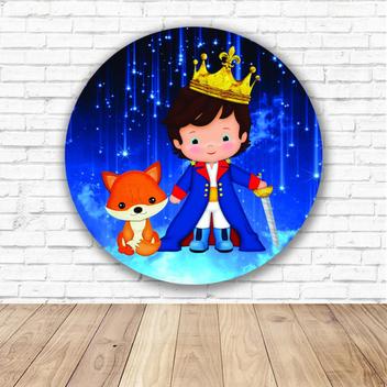 Capa para Painel Redondo Pequeno Príncipe Tecido Sublimado Veste Fácil 1,50mx1,50m Festa ...