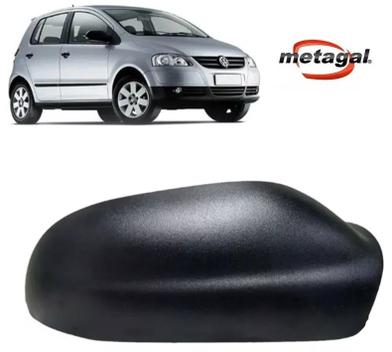 capa preta retrovisor Metagal direito Vw Fox 2003 a 2009 Spacefox ...