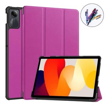 Capa Smartcase Couro c/ Caneta p/ Redmi Pad SE 11 - Roxo - Star Capas E ...