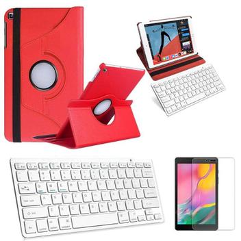Capa/Teclado/Pel para Galaxy Tab A7 SM T500/T505 10,4" Verm - Skin ...