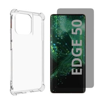 Capa Transparente + Película Privativa Motorola Edge 50 5G - Db - Película para Celular ...