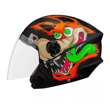 Capacete Aberto New Liberty Three 3 Personalizado Coyote Preto Fosco ...