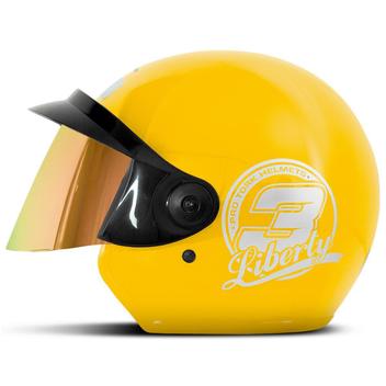 Capacete Aberto Pro Tork Liberty Three Vis. Dourada - Capacete de Moto - Magazine Luiza