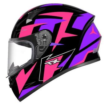 Capacete Ebf Xtroy FF526 Crush Preto e Roxo - Capas para Moto ...