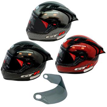 Capacete Gt Racing Carbon Aerofólio Óculos Fw3 Viseira Fumê - Capas ...