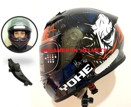 Capacete Helt Polar Yohe Blade PlayFul + Narigueira Esportiva ...