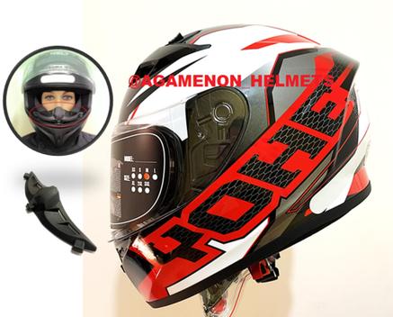 Capacete Helt Polar Yohe Blade TopWay + Narigueira Esportiva - Capacete ...
