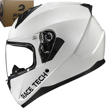 Capacete Hit Monocolor Branco Race Tech Fechado - Capacete de Moto ...