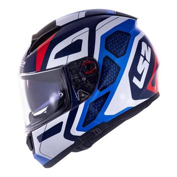 Capacete LS2 FF 397 Vector Evo Interceptor - Blue Red White - Capas ...