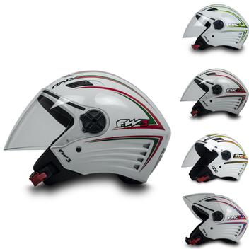 Capacete Moto Aberto X Open Brasil Usa Italia Branco Países FW3 - Capas ...