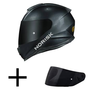 Capacete Norisk Razor Monocolor Cinza Titanium Mais Viseira Fumê ...