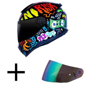 Capacete Norisk Razor Vibes Preto Mais Viseira Camaleão - Capacete de ...