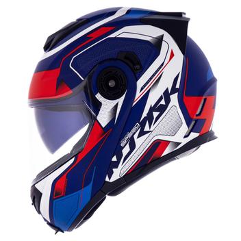 Capacete Norisk Route FF345 Speedmax Matt Blue White Red - Capacete de ...