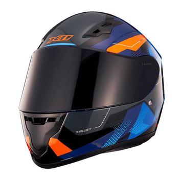 Capacete X11 Trust Pro Transit Azul/Neon - X11 Expert Riders - Capacete ...