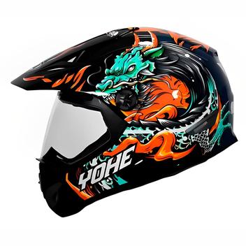 Capacete Yohe Trail Sport Dragon Moto Cross Trilha Enduro - Capas para ...