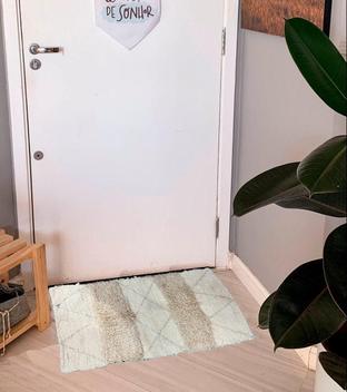 Capacho Bordado Para Porta/ Banheiro Boho Vanilla - Ddb - Capacho ...