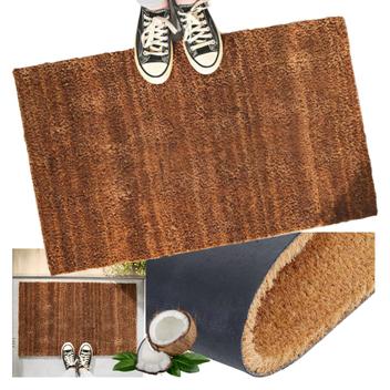 Capacho de fibra de coco ecologico 120x60 cm marrom - Dasshaus Rústico ...