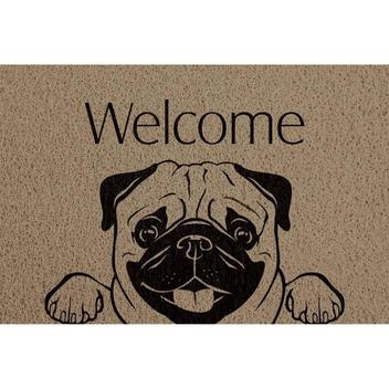 Capacho de Vinil Pet Dog Welcome Pug 0,40X0,60M - Kapazi - Capacho ...