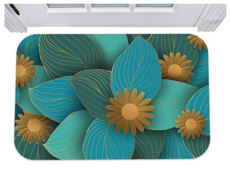 Capacho plantas flores verde natureza tapete para porta - Super ...