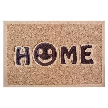 Capacho Tapete de Entrada Home Carinha 60cm x 40cm Bege - Le Bianco ...