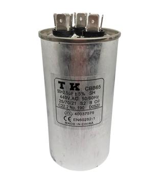 Capacitor De Ar Condicionado 50uf+2.5uf 440v 55x105mm - TK - Capacitor ...