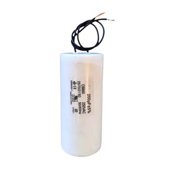 Capacitor De Partida 200uf 250v 60x120mm (2fios) - TK - Capacitor ...