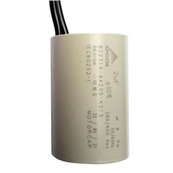 Capacitor De Partida 2uf 380/400v 25x38mm (2fios) - EPCOS - Capacitor - Magazine Luiza