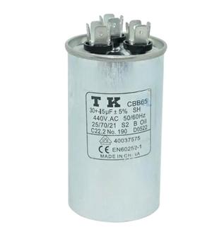 Capacitor De Partida 30uf+15uf 440v 50x105mm (fast-on) - TK - Capacitor ...
