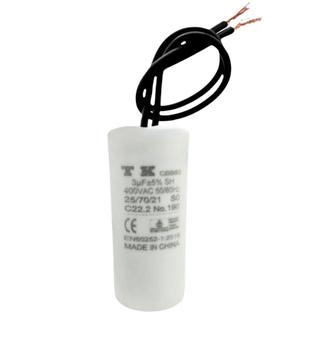 Capacitor De Partida 3uF 400V 25x55mm (2fios) - TK - Capacitor ...