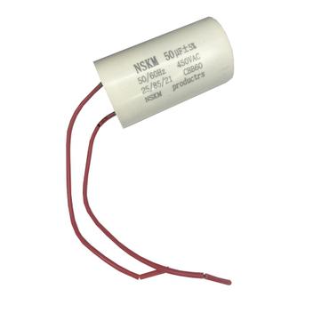 Capacitor De Partida Motor 50uf 450vac 5% Cbb60 - NSKM - Capacitor ...