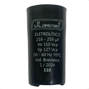 Capacitor Eletrolítico Partida Motores 216-259uf 50-60 Hz 70C 127Vca ...