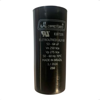 Capacitor Eletrolítico Partida Motores 53/64uf 250v vac 50/60hz 250vac ...