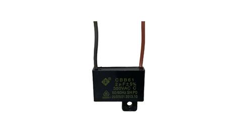 Capacitor Quadrado 2 Fios 2uf 350vac 50/60hz Para Ventilador - Dve ...