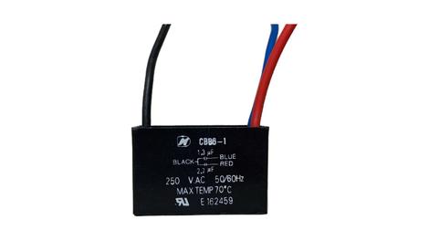 Capacitor Quadrado 3 Fios 1,3+2,7uf 250vac Para Ventilador - Dve ...