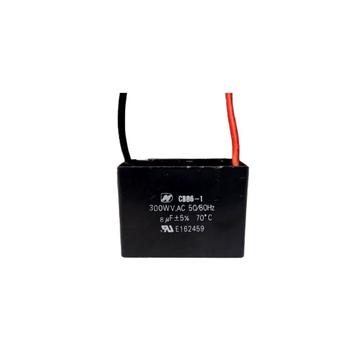 Capacitor Quadrado Para Ventilador 2 Fios Cbb61 8uf 300vac - Cqc ...