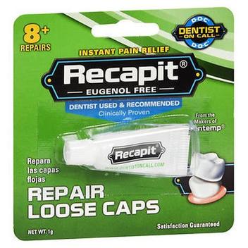 Capas Dentárias Recapit Loose - Kit com 6 Unidades - Creme e Gel Dental ...