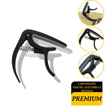 Capotraste Abs Special Para Violao Viola Guitarra - Preto Profissional ...
