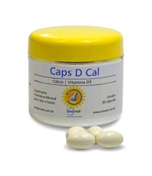 Caps D Cal Suplemento para Cães e Gatos C/ 30 cápsulas- Inovet ...