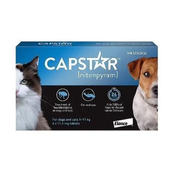 Capstar 11 Mg Cães E Gatos Até 11kg - 6 Comp - ELANCO - Antipulga e ...