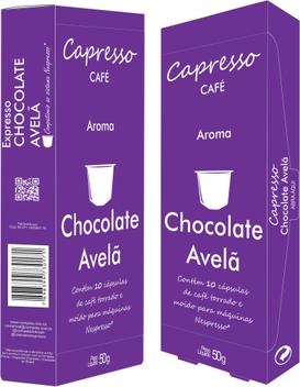 Cápsula Café Nespresso Capresso Chocolate Avelã 10 Unidades - Cápsula ...
