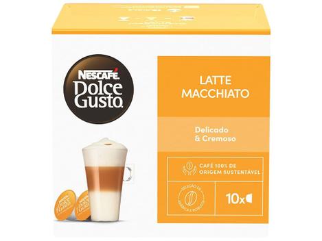 Cápsula de Café Latte Macchiato Dolce Gusto Lungo Blend de Arábica e ...
