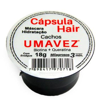 Capsula Hair Hidratante Uma Vez Cachos18g - Alphaville - Máscara ...